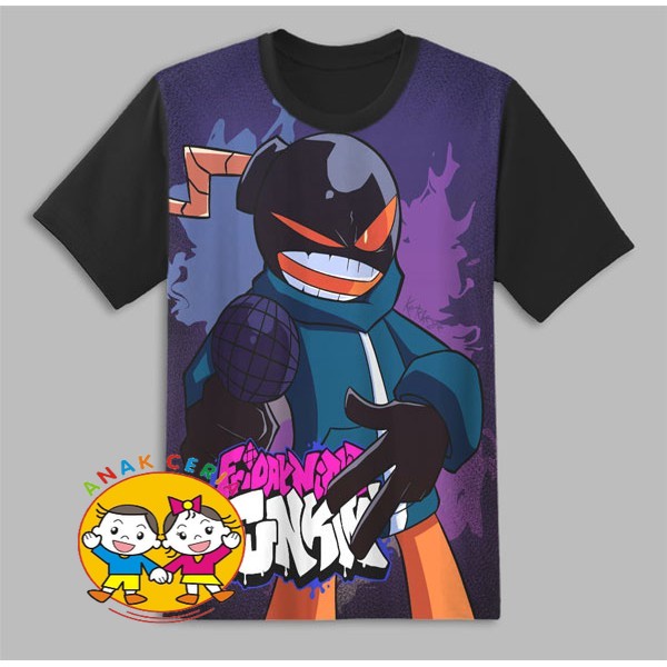Jual Kaos Anak Game Friday Night Funkin FNF 3D Baju Anak Game Friday ...