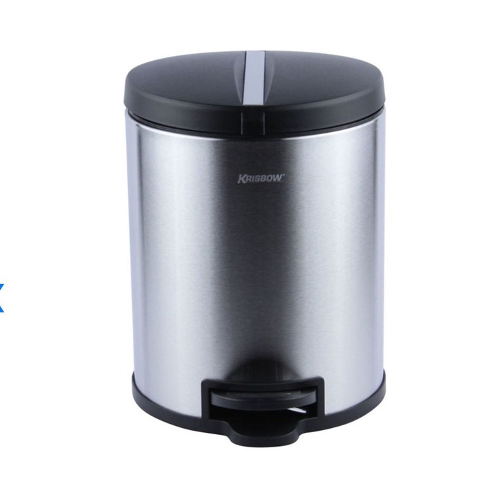 Jual Krisbow 5 Ltr Tempat Sampah Stainless Pedal | Shopee Indonesia