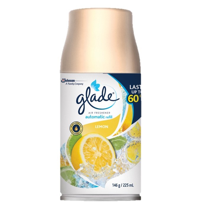 Jual Glade Matic Spray Air Freshener Lemon Refill 146 gr / 225 ml ...