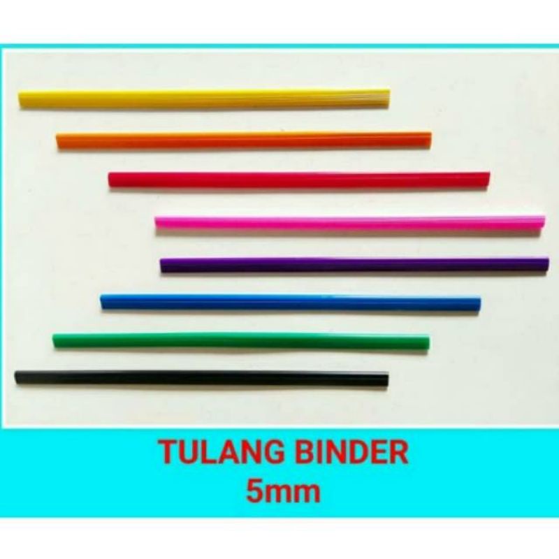 Jual Tulang Binder 5MM / Tulang Warna / Slide Binder / Tulang Jilid ...