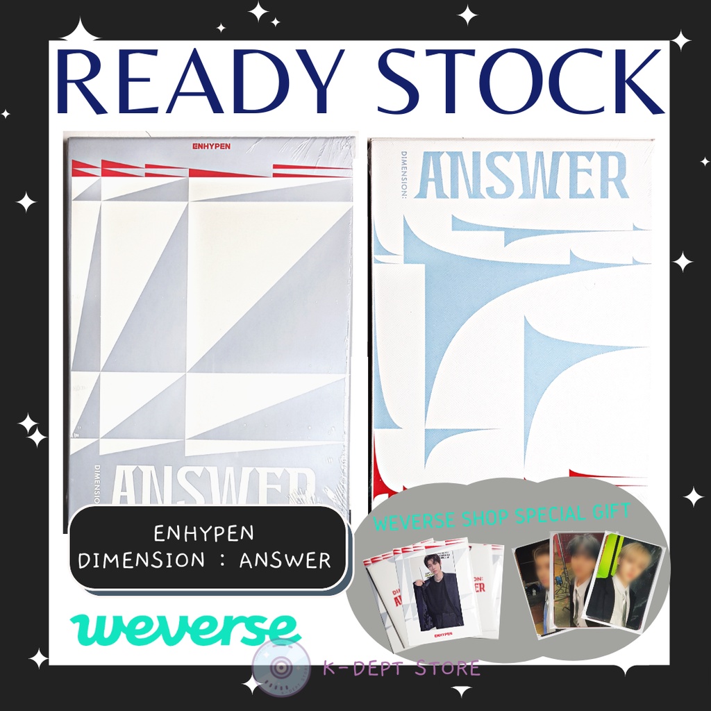 Jual ENHYPEN DIMENSION : ANSWER 1ST REPACKAGE ALBUM | Shopee Indonesia