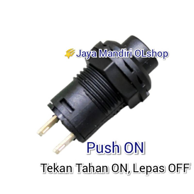 Jual SAKLAR/SWITCH PUSH ON HITAM | Shopee Indonesia