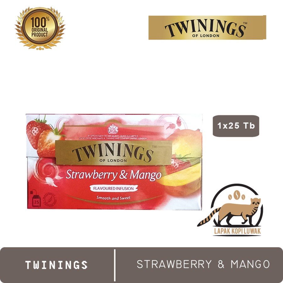 Jual Twinings Tea varian Strawberry & Mango | Shopee Indonesia