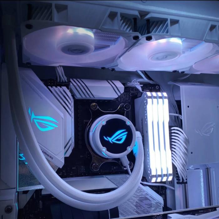 Jual ASUS ROG STRIX LC 360 RGB WHITE LIQUID AIO CPU WATER COOLER ...
