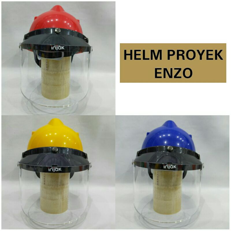 Jual APD Helm Proyek Enzo Safety Fastrack Bahan Tebal | Shopee Indonesia