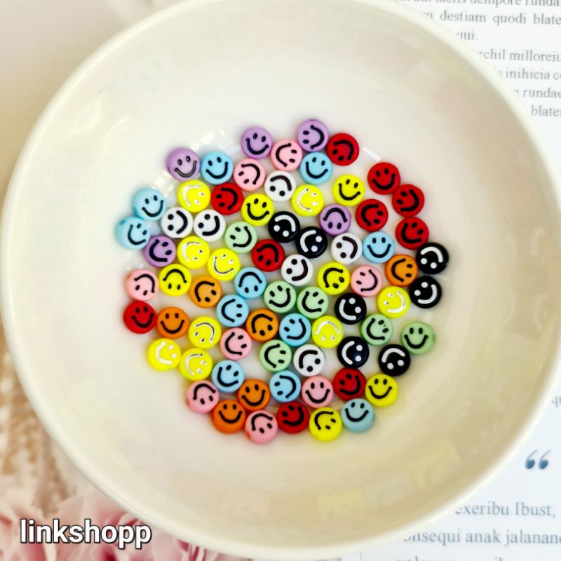 Jual MANIK MANIK AKRILIK SMILE WARNA | Shopee Indonesia