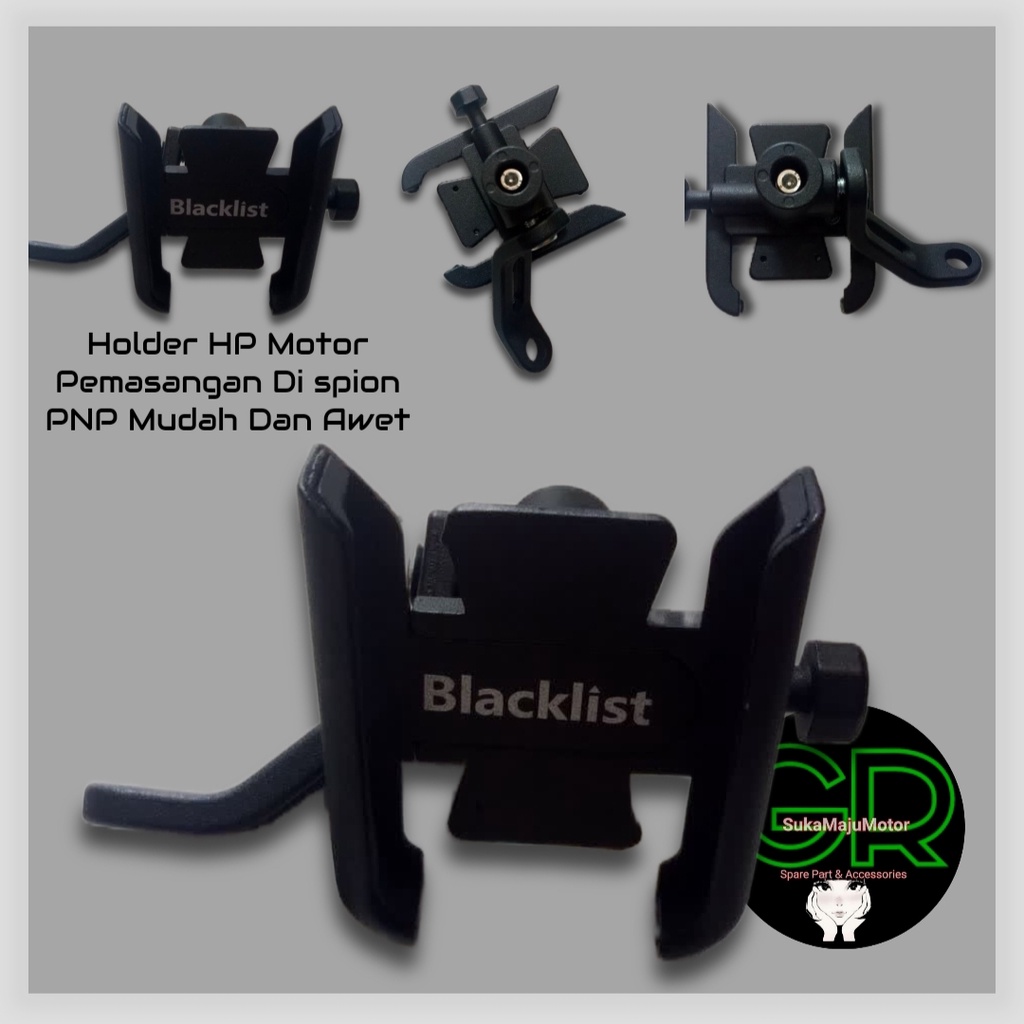 Jual Holder Hp Motor 3 model Original Bahan Full Cnc Premium Universal ...