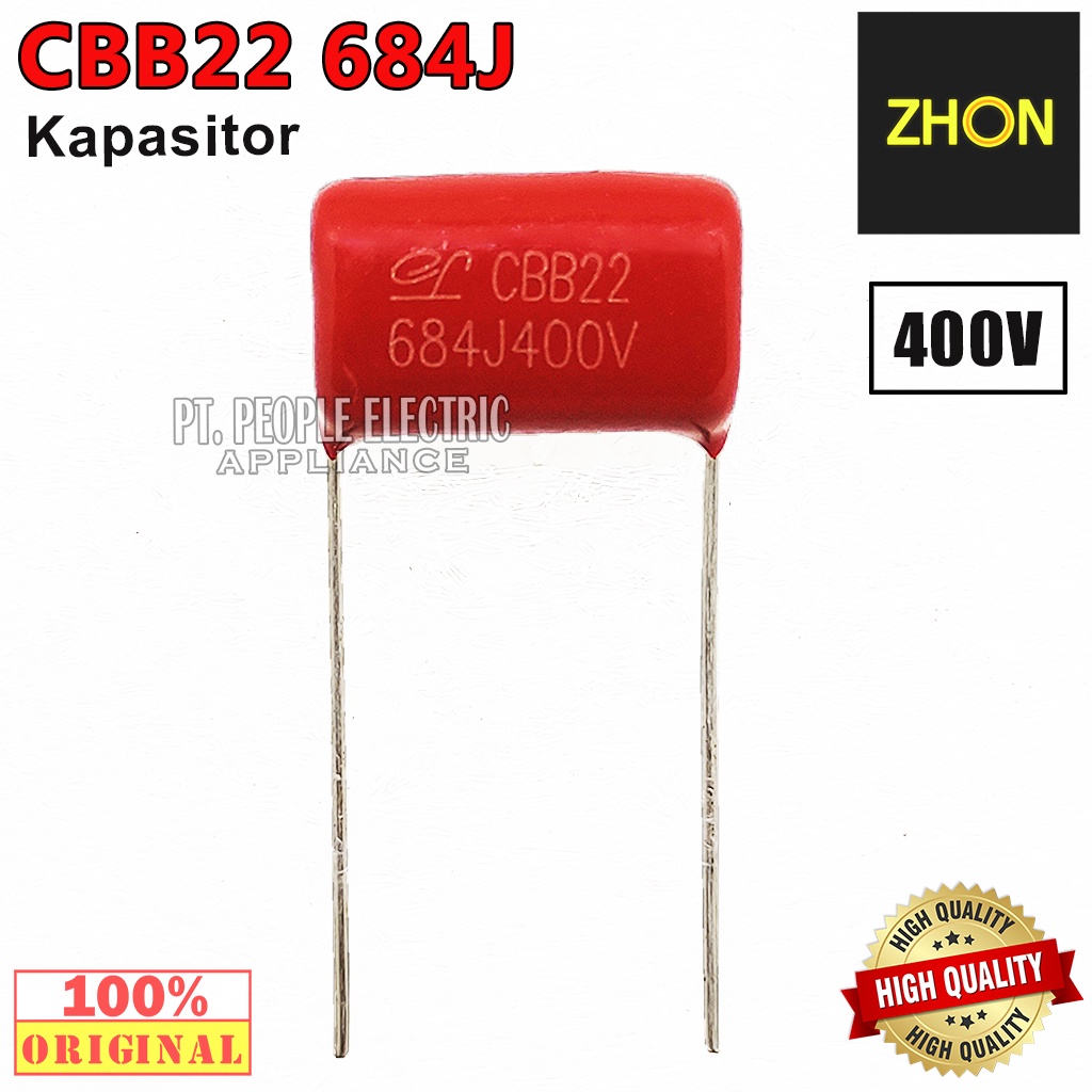 Jual Kapasitor Capasitor Milar CBB22 684J 400V P15 | Shopee Indonesia