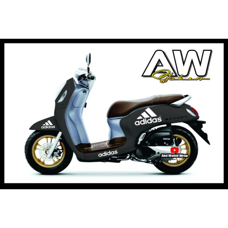 Jual Sticker Scoopy Adidas | Striping Scoopy | Sticker Scoopy | Decal ...