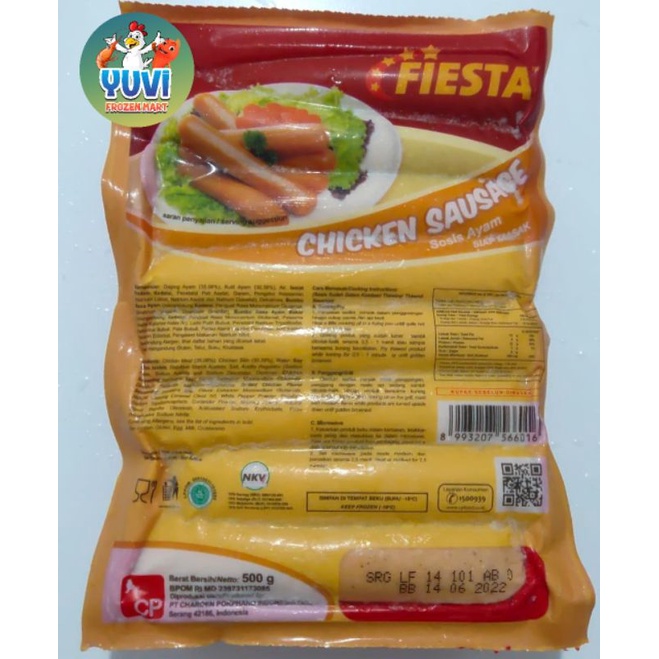 Jual Fiesta Chicken Sausages (sosis ayam) 500 gr | Shopee Indonesia
