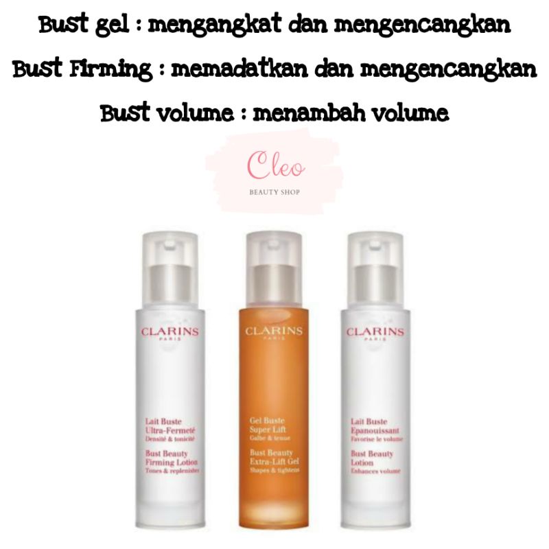 Jual Clarins Bust Firming Lotion Bust Beauty Extra Lift Gel Bust Beauty ...