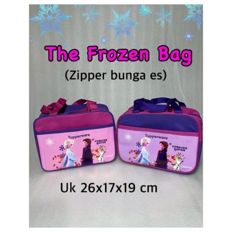 Jual tas frozen tupperware (zipper bunga es) | Shopee Indonesia