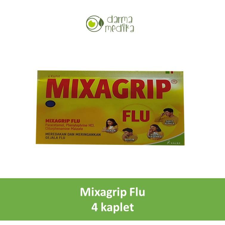 Jual Mixagrip Kuning Flu Strip 4 Tablet | Shopee Indonesia