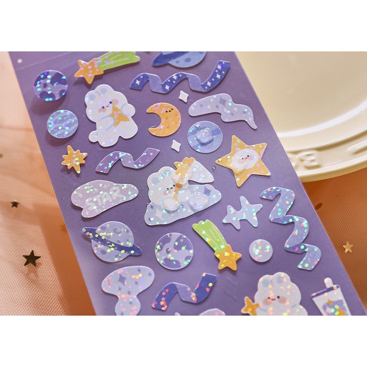 Jual Stiker Bear Rabbit Bunny Decoration Karakter Lucu Cute sticker ...