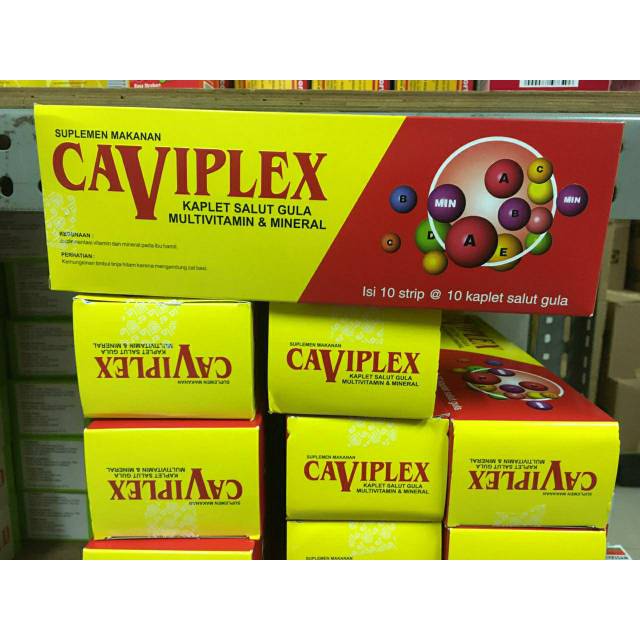 Jual CAVIPLEX MULTIVITAMIN 1 BOX 10 STRIP | Shopee Indonesia