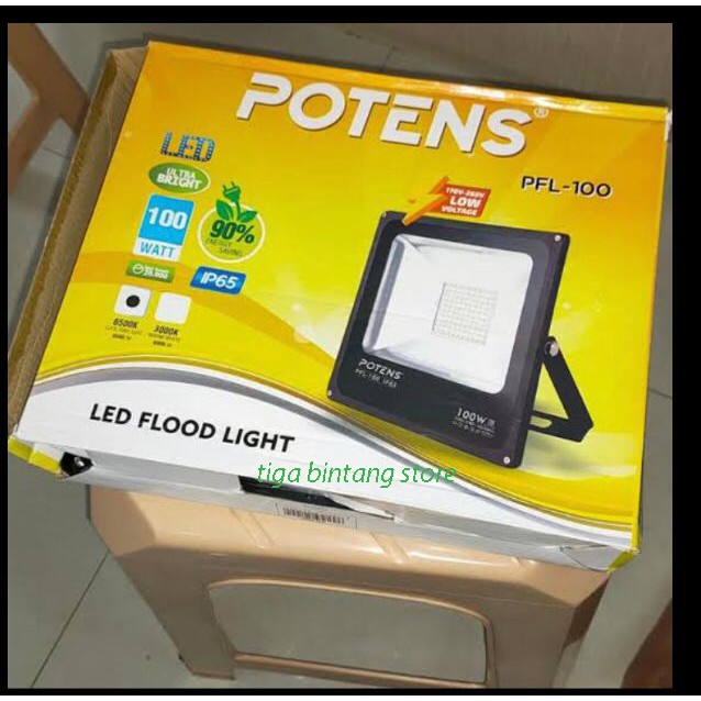 Jual Lampu Sorot Tipis LED Potens 100w Outdoor Tembak 100 w / 100 watt ip65 FLOODLIGHT Flood ...