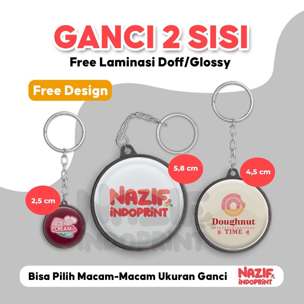 Jual Gantungan Kunci 2 sisi / Ganci Bolak Balik / Pin Gantungan Kunci ...