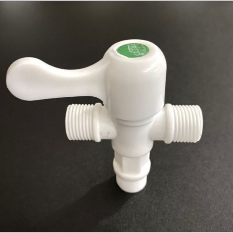 Jual Kran Tee Shower lubang 2 plastik PVC plastik High Quality stop ...