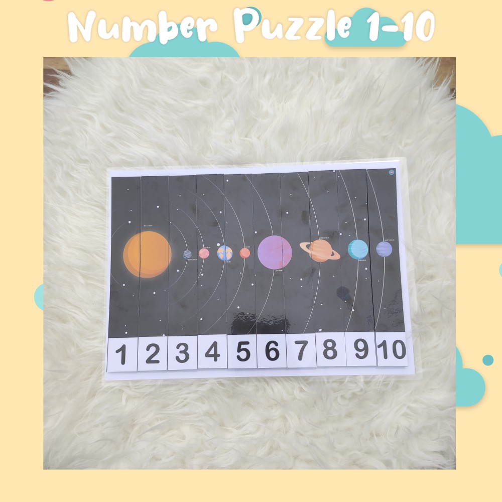 Jual Number Puzzle 1-10 Belajar Mengurutkan Angka | Shopee Indonesia