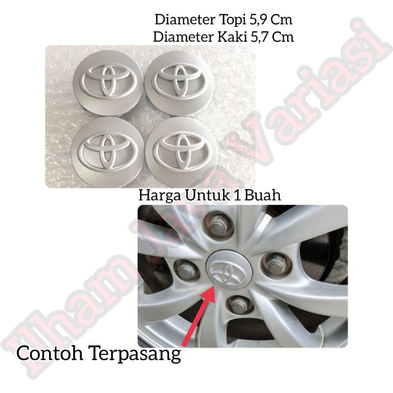 Jual Dop Tutup Velg Center As Roda Toyota Avanza Rush Vios Veloz Silver - 1 Buah | Shopee Indonesia