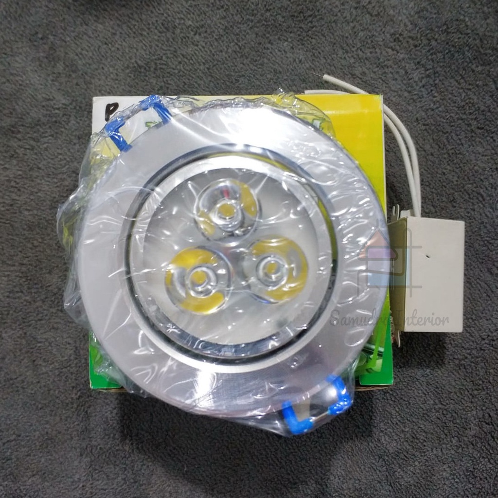 Jual Lampu Downlight LED 3 watt Bossecom - Putih / Kuning | Shopee ...
