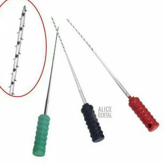 Jual ☁ Alice dental jarum ekstirpasi dental nerve barbed broach ...