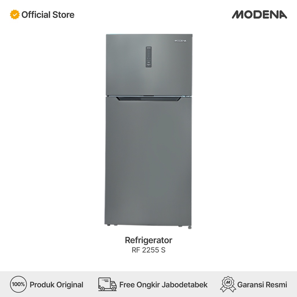 Jual MODENA Refrigerator - RF 2255 S Top Freezer | Shopee Indonesia