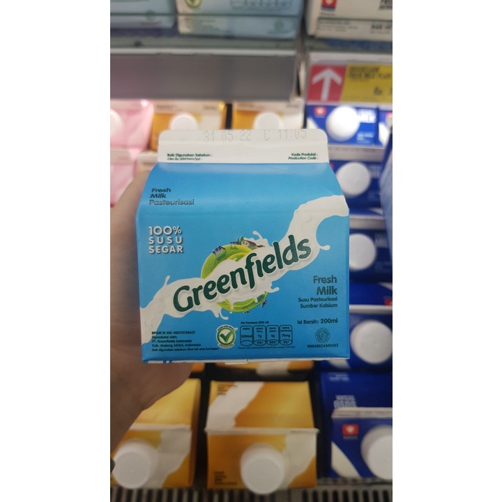 Jual Greenfields fresh milk full cream 200ml | Shopee Indonesia