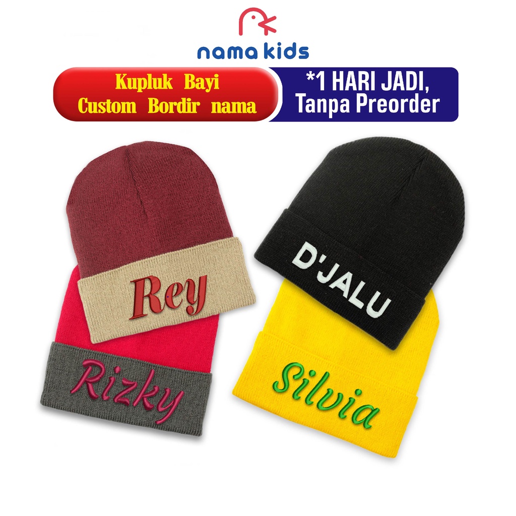 Jual KUPLUK NAMA BAYI KUPLUK NAMA ANAK KUPLUK BORDIR NAMA KUPLUK ...