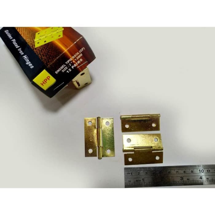 Jual GP Engsel Lemari 2 inch Stainless Steel / Engsel Kecil kuning ...