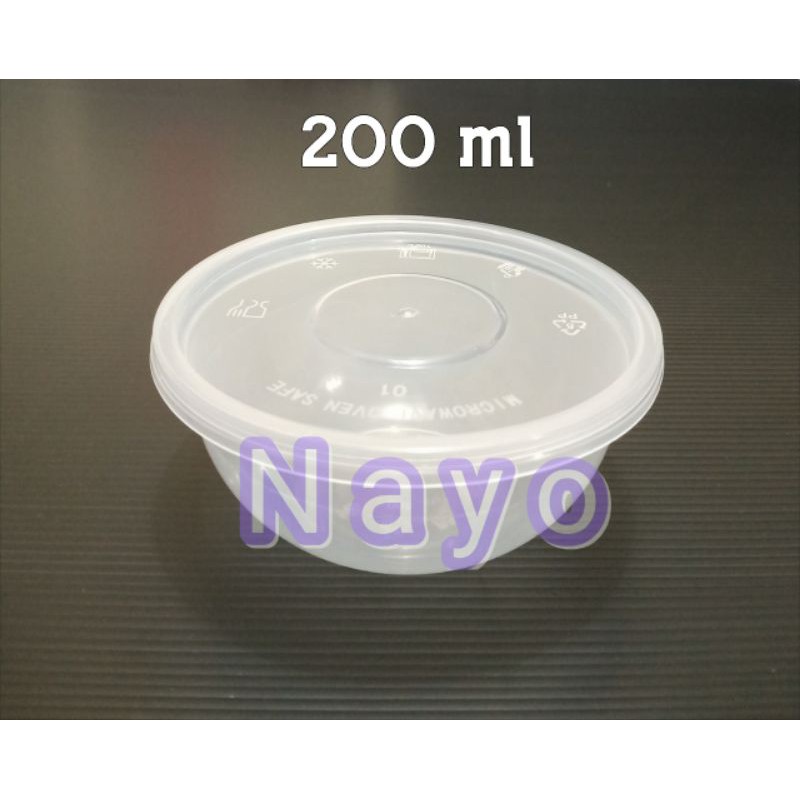 Jual Cup puding 200ml (25pcs)/ Cup plastik / Food container / Mangkok plastik | Shopee Indonesia