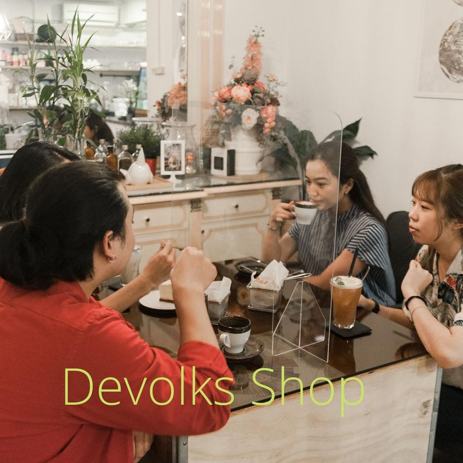 Jual BEST SELLER PARTISI / SEKAT / PEMBATAS MEJA AKRILIK TABLE DIVIDER ...