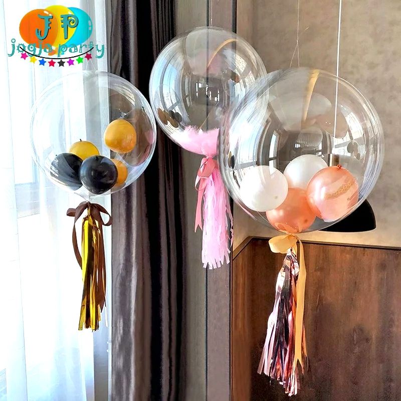 Jual balon pvc/balon transparan/balon buket di jogja/balon kado/balon ...