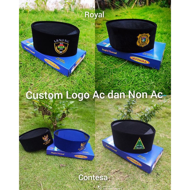 Jual Peci/songkok Logo Custom / Logo Pribadi Ac dan non Ac | Shopee ...