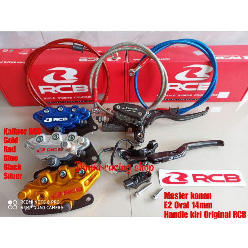 Jual Paket Master rem RCB Kanan Kiri 1set Kaliper RCB Selang rem Semua motor ada Matic bebek ...