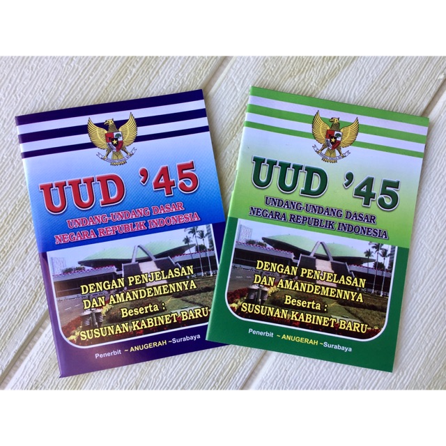 Jual Buku Uud 45 Terbaru Uud 1945 Terbaru Dengan Amandemen Dan Susunan Kabinet Terbaru 