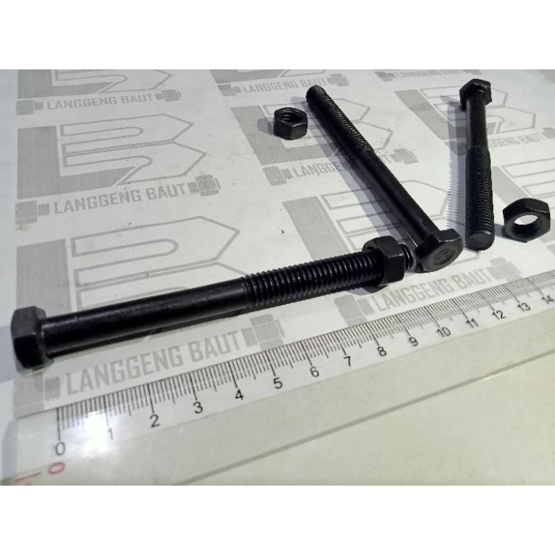 Jual Mur Baut NC 3/8 x 4 / Kunci 14 Panjang 10cm | Shopee Indonesia