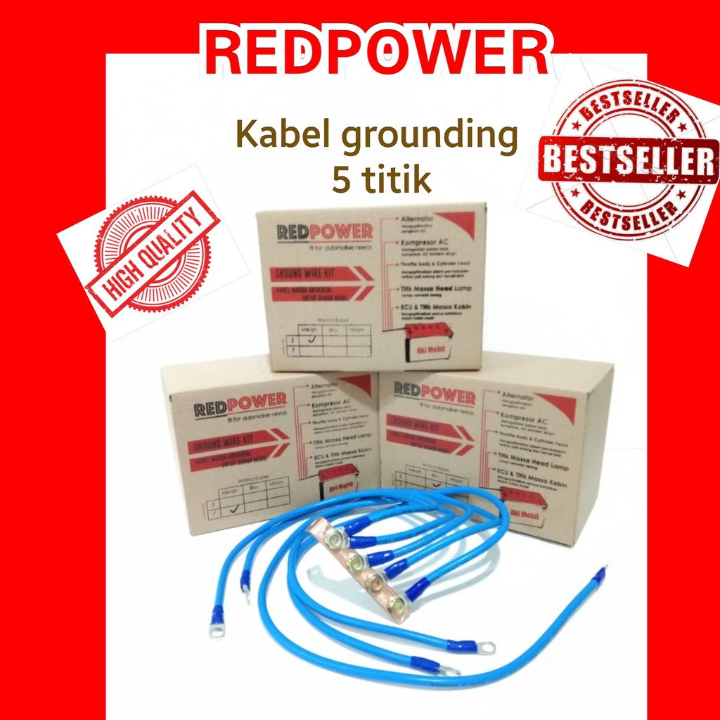 Jual Berkualitas ! Kabel Grounding Redpower Premium - Grounding Wire ...