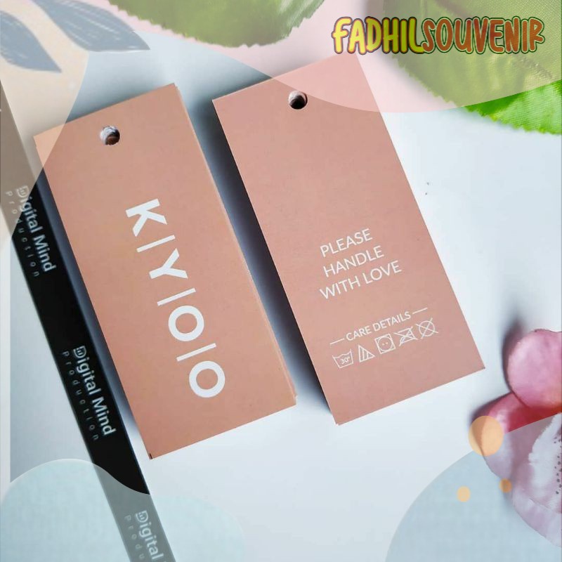 Jual GROSIR Hangtag Tag Baju Hijab Kertas Hang Tag Kaos Label ...