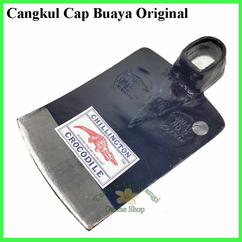 Jual Cangkul Cap Buaya Asli - Cangkul Sawah Anti Lengket Crocodile ...