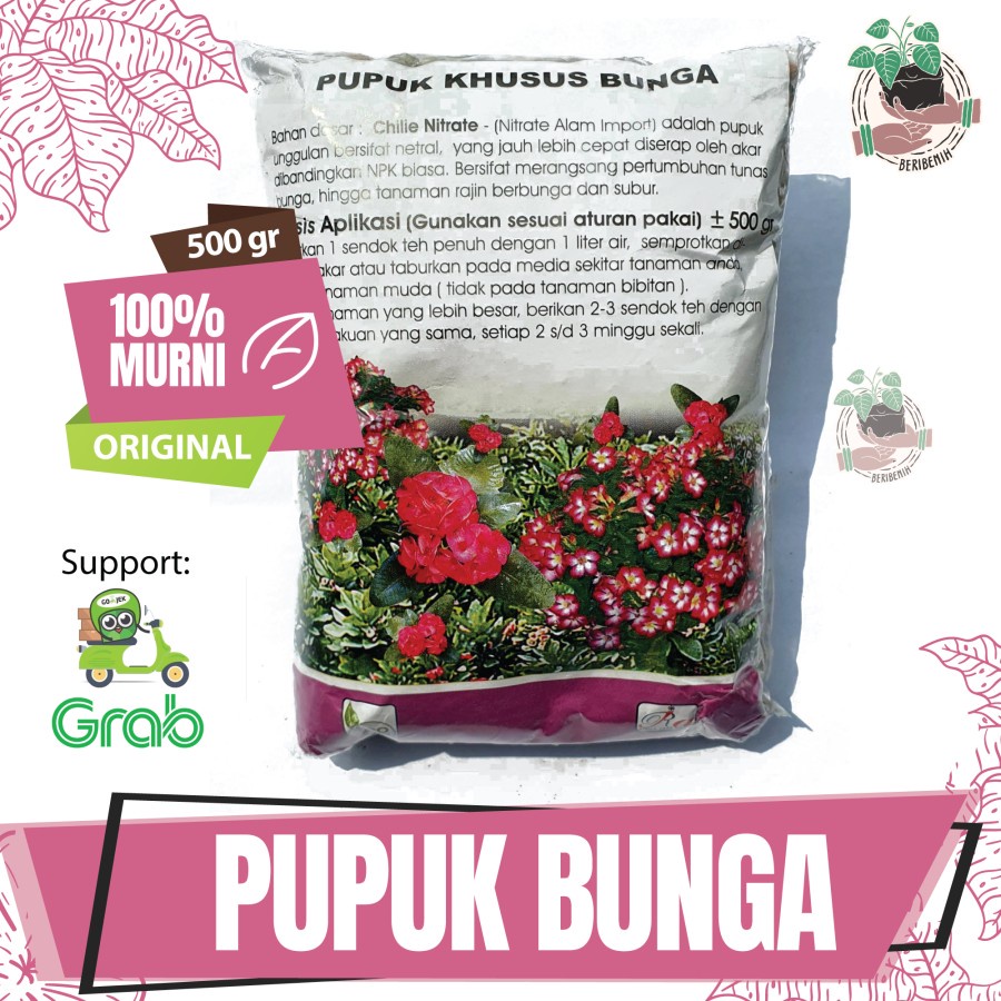Jual Pupuk Tanaman Aneka Khusus Bunga 500 gr Vitamin Mempercepat ...