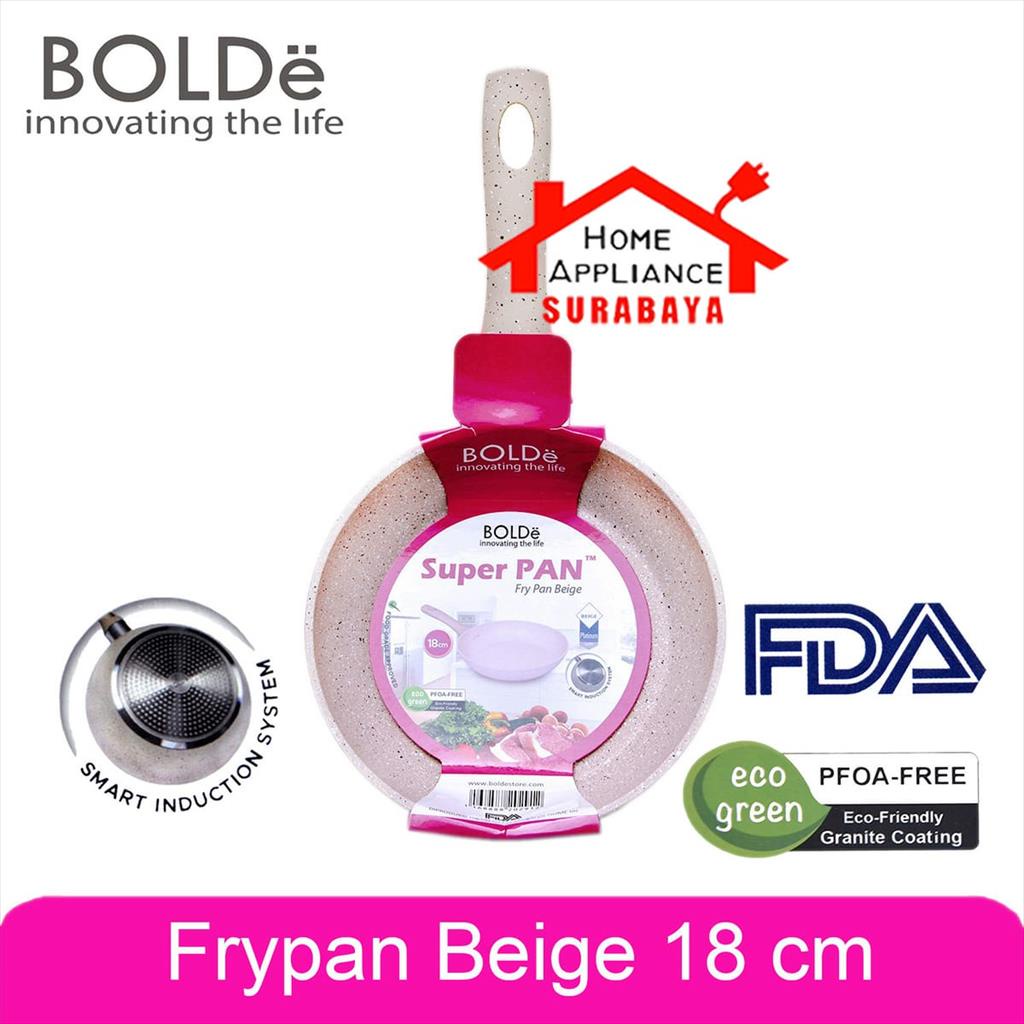 Jual BOLDe Super Pan Frypan Beige Granite 18 CM Non Stick - Fry Pan ...