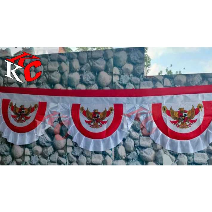 Jual UMBUL UMBUL GARUDA MERAH PUTIH GELOMBANG UMBUL UMBUL BACKGROUND BEKRON GARUDA BENDERA ...