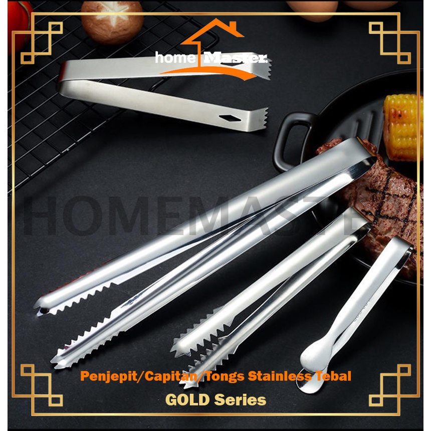 Jual HomeMaster Penjepit/Capitan/Tongs Roti/Es/Daging/Makanan/Gorengan ...