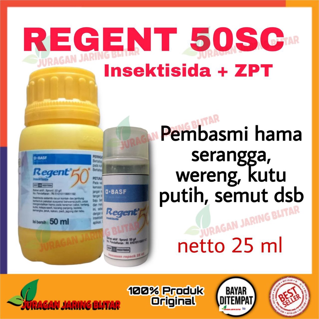 Jual REGENT 50 SC Insektisida Pembasmi Hama Repack 25ml Ekonomis ...