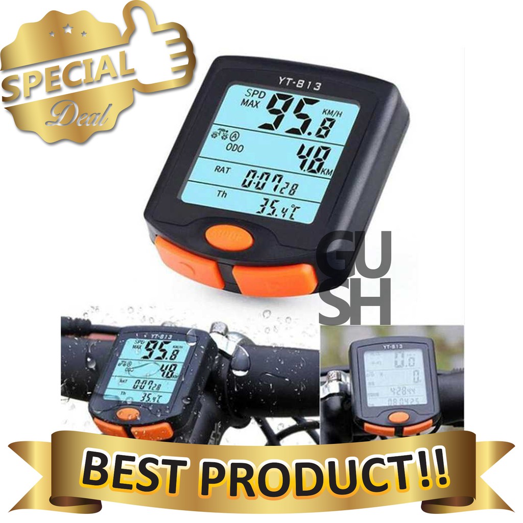 Jual Speedometer Sepeda Digital Wireless LED Monitor Backlight ...