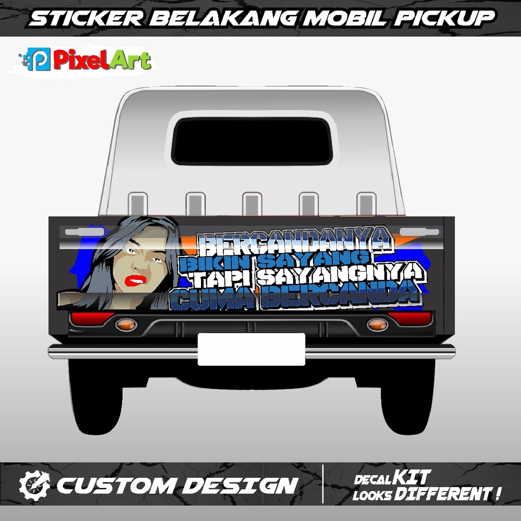 Jual STIKER PINTU BELAKANG PICK UP L300 U MERA CARRY FUTURA T120SS ...