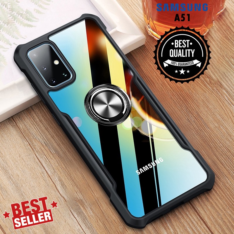 Jual Case Samsung A51 Ring Transparan CLEAR JAZZ SERIES Casing Bumper ...