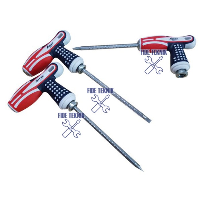 Jual Obeng model T Bolak Balik USA TITAN PLUS MINUS | Shopee Indonesia