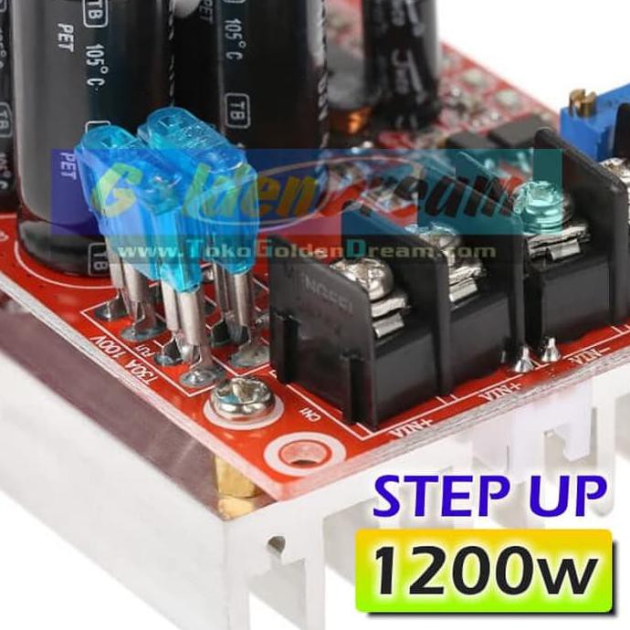 Jual Discount Step Up 1200W 20A Dc 10-60V To 12-80V Boost Power Supply ...